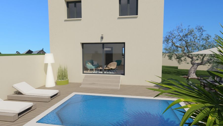 Maison traditionnelle 86m² à construire avec terrain Fos-sur-Mer ...
